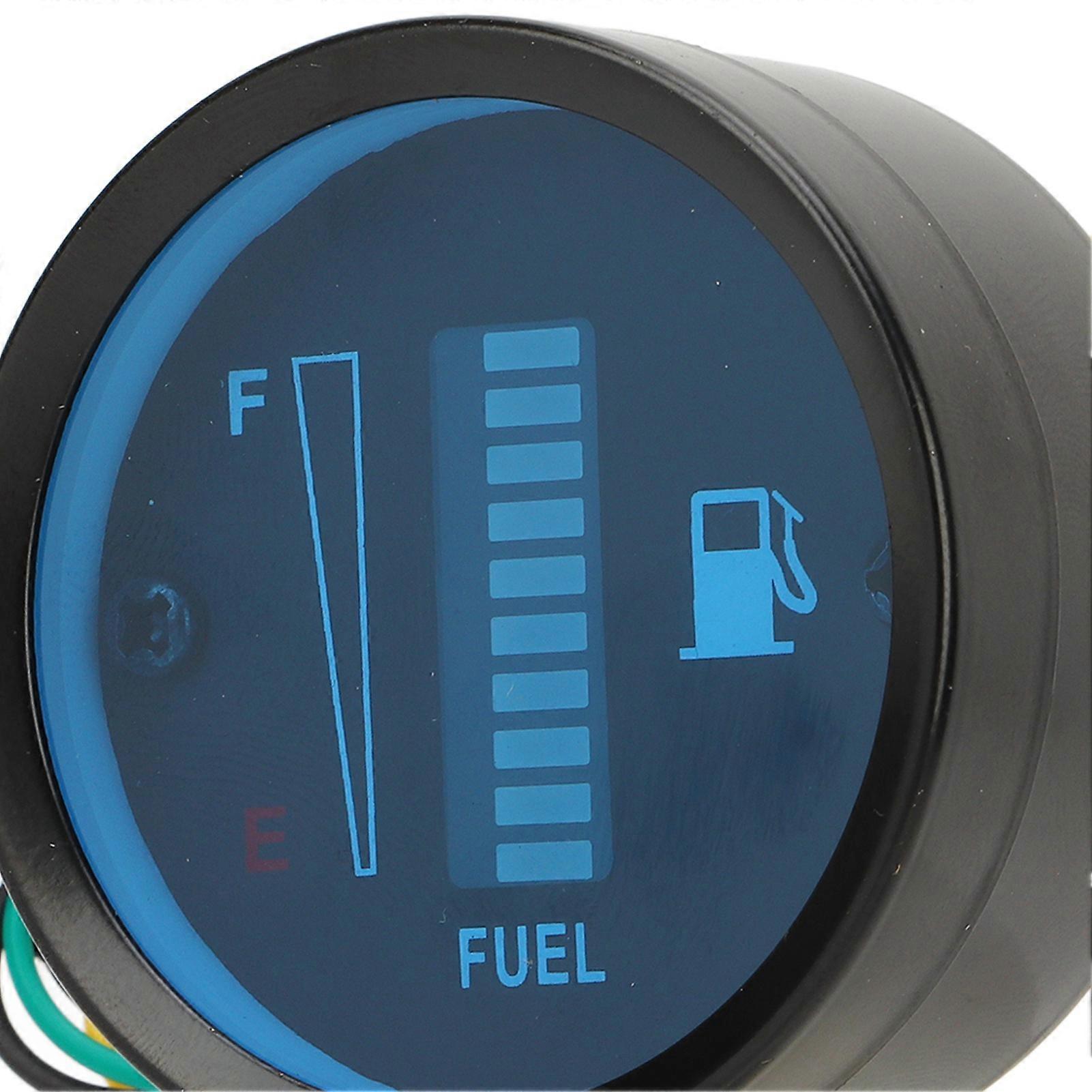 Motorcycle Fuel Level Gauge 52mm Housing Diameter LED Light Display ...