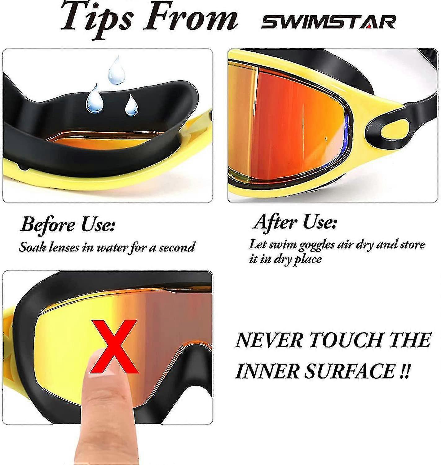 Swimming Goggles, Adult Swimming Goggles With Uv Protection And Anti ...