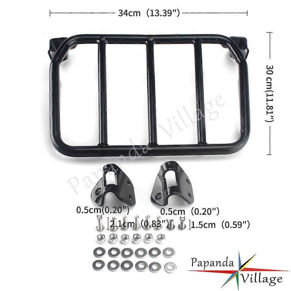 Motorcycle Sissy Bar Backrest Luggage Rack Rear Carrier For Harley ...