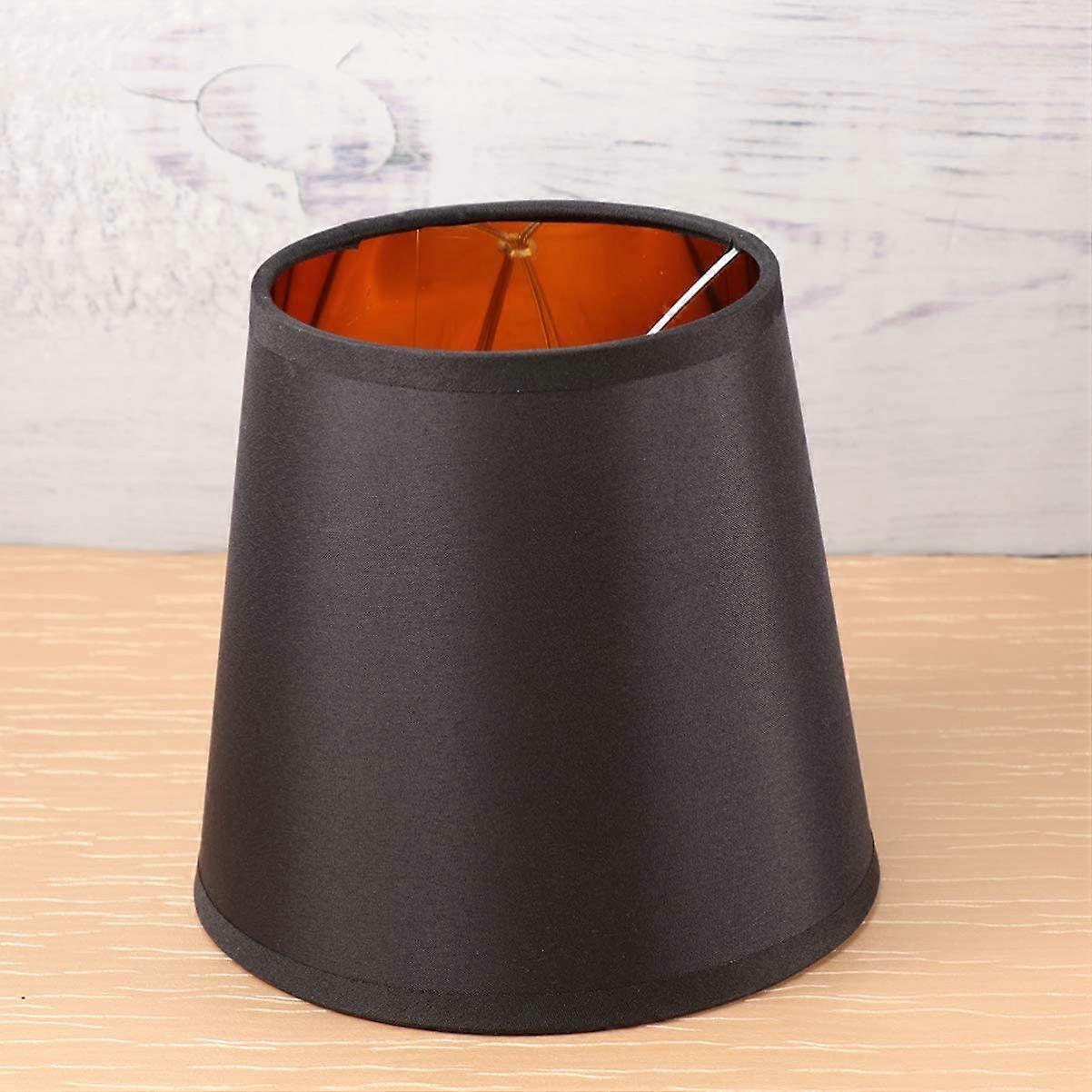 Black Lamp Shades with Gold Lining Clip on Light Shades Candle ...