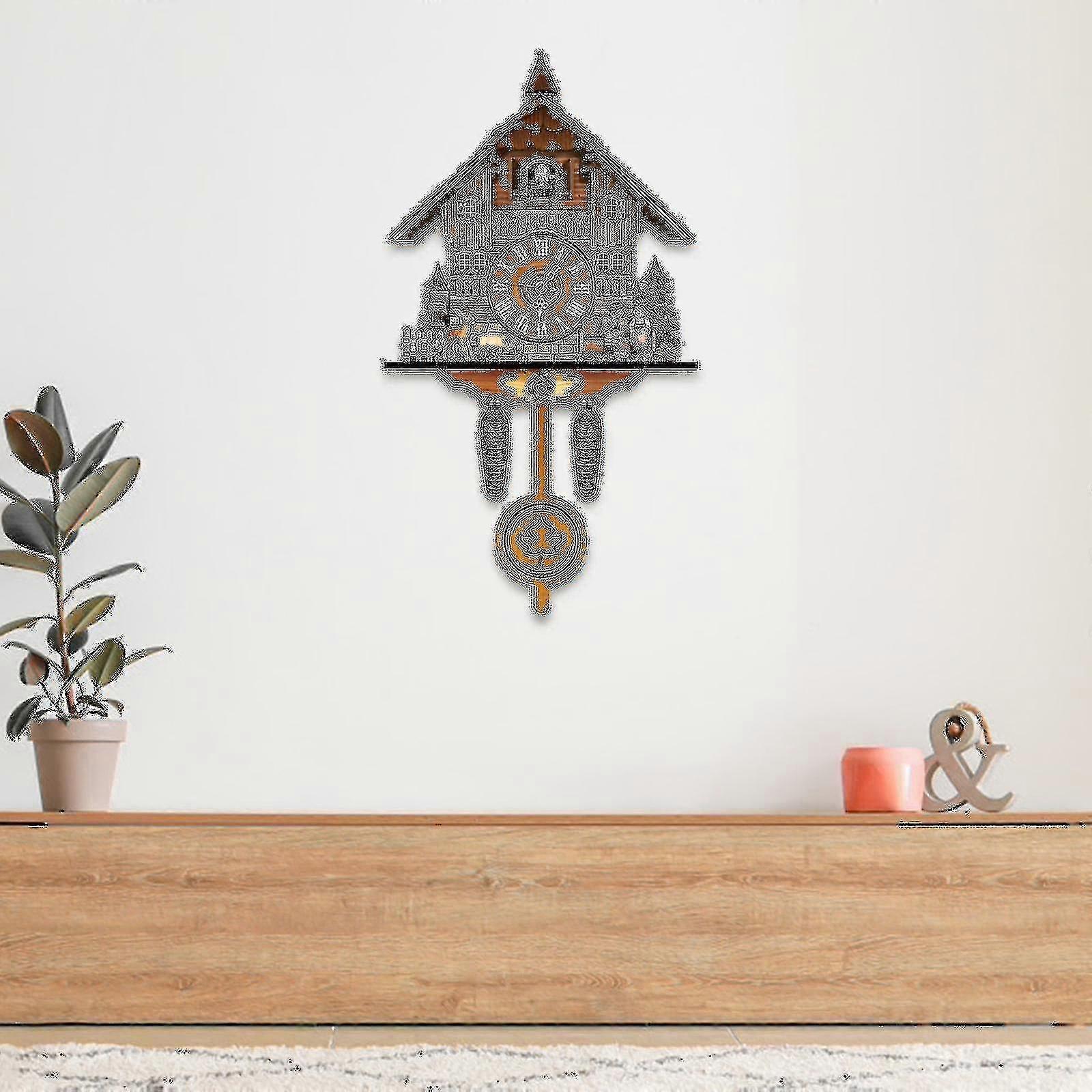German Black Forest Cuckoo Clock Retro Nordic Style Wooden Cuckoo Wall Clock E Jst` | Fruugo UK