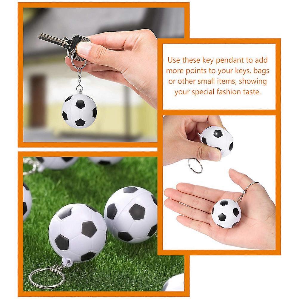 12Pcs Sports Ball Key Chains Decorative Soccer Keychains Portable ...