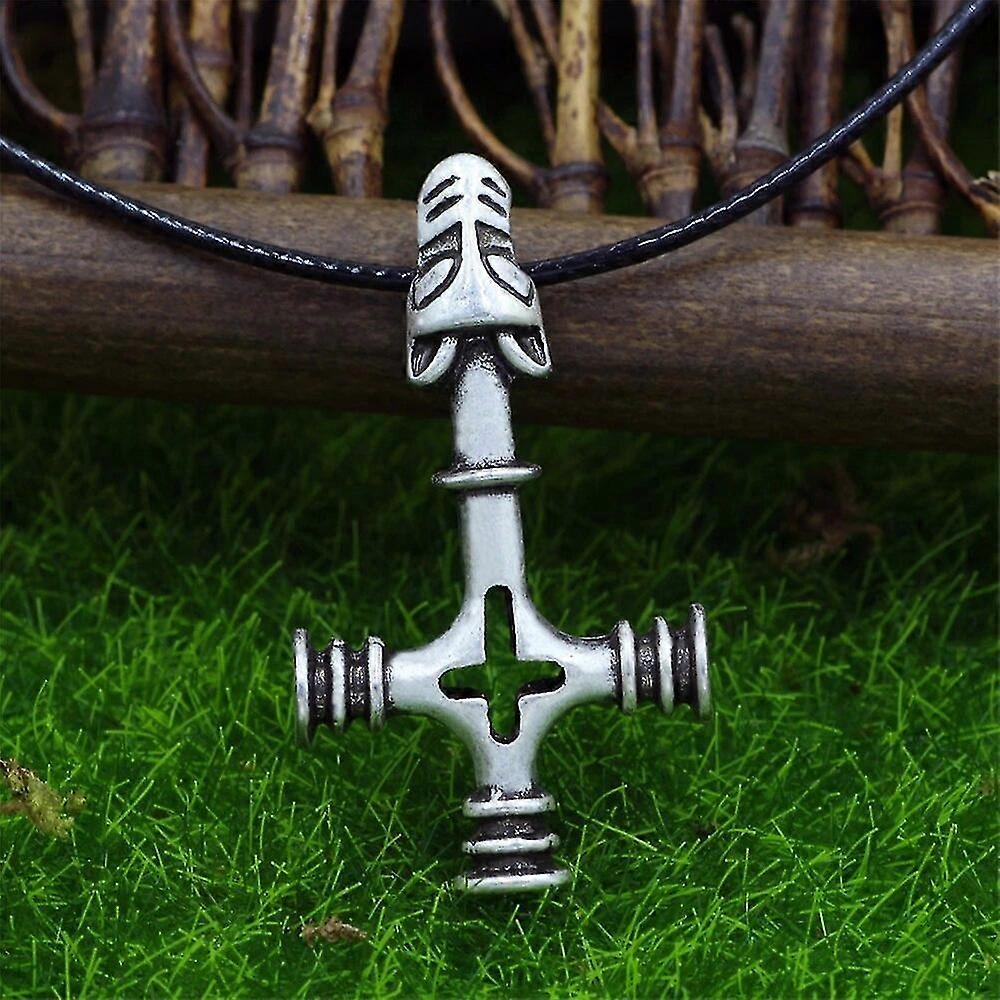 Norse Thor s Hammer Olaf Wolf Cross Mjolnir Pendant Viking Fashion ...