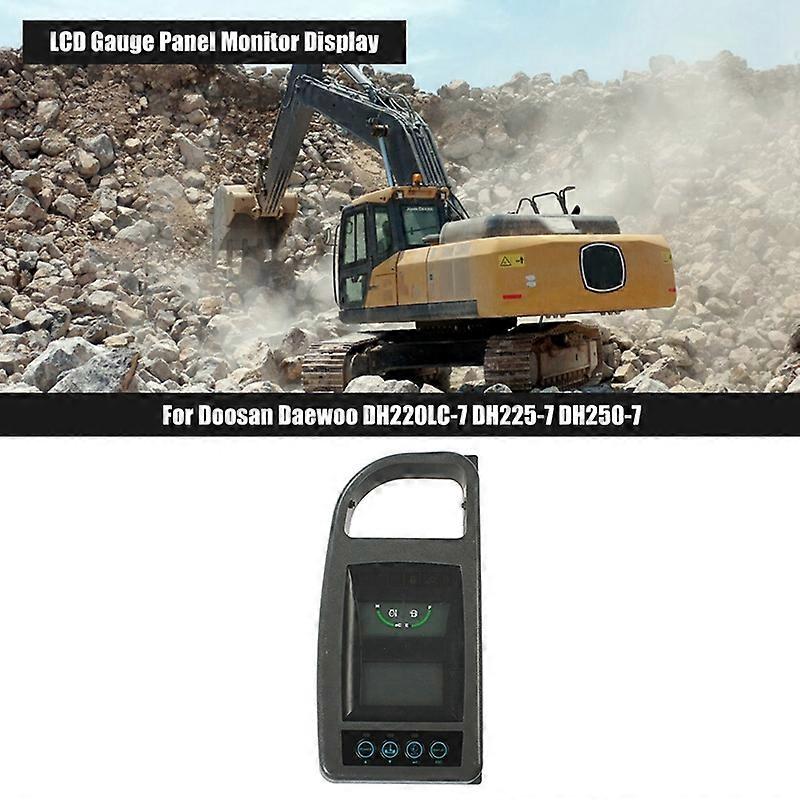 539-00048 539-00048G Excavator LCD Gauge Panel Monitor Display for Doosan Daewoo DH220LC-7 DH225 ...