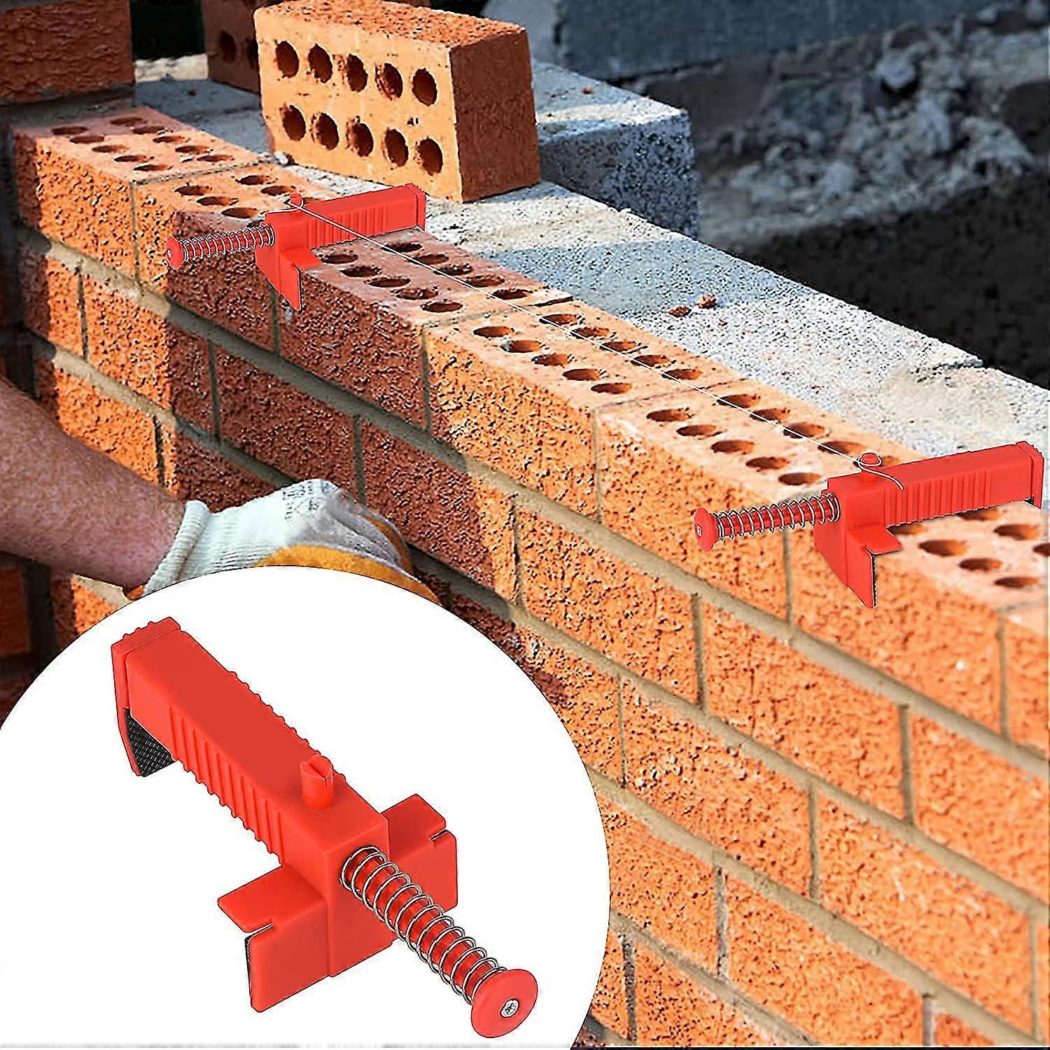 2 Pack Brick Line Runner Brick Liner Clamps Wire Drawer Bricklaying ...