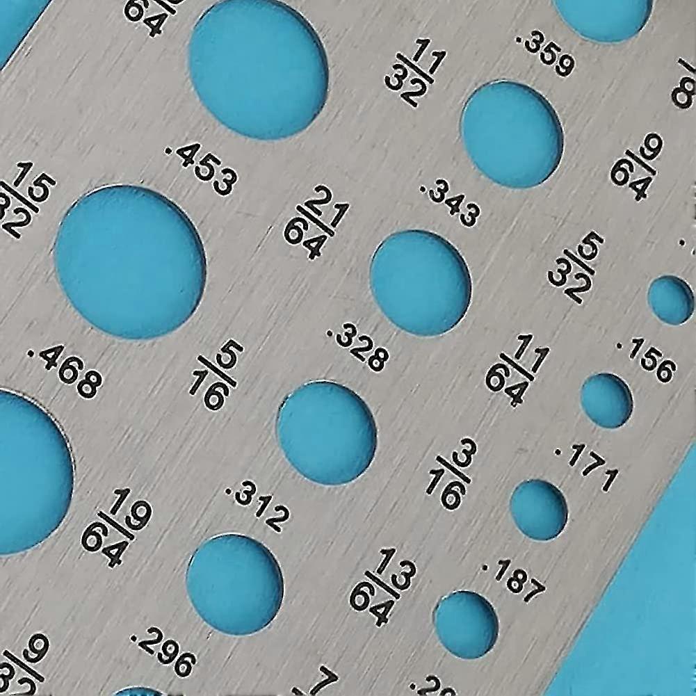 1-13mm Stainless Steel Metric Drill Gauges Measuring Tool For Metric ...