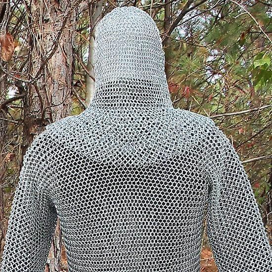 Battle Ready Medieval Habergeon Chainmail Armor Coif Set | Fruugo UK