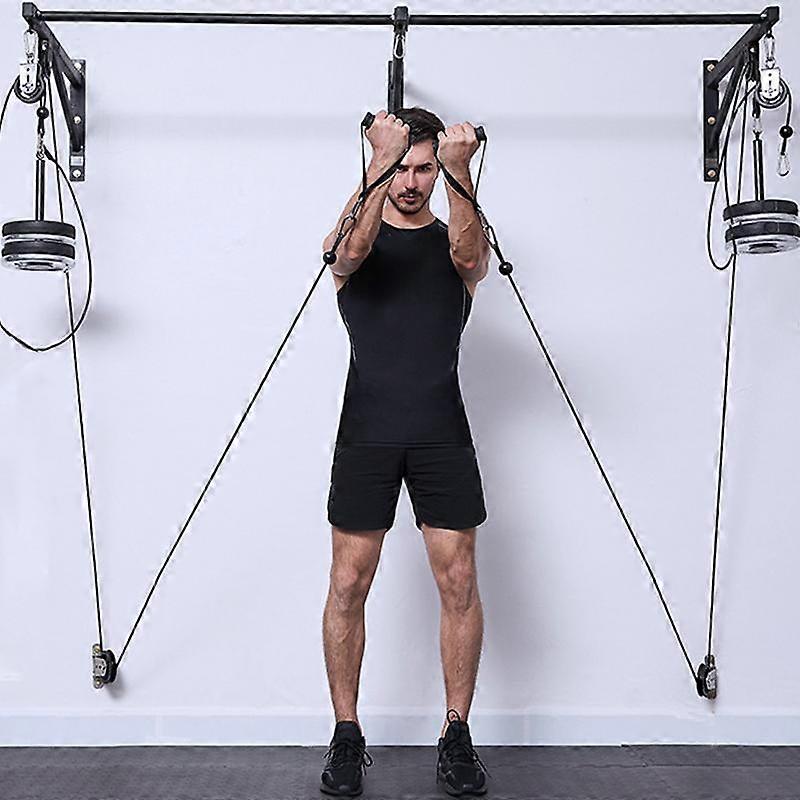 Wall Mount Home Gym Rotating Silent Pulley 360 Degree Bodybuilding ...