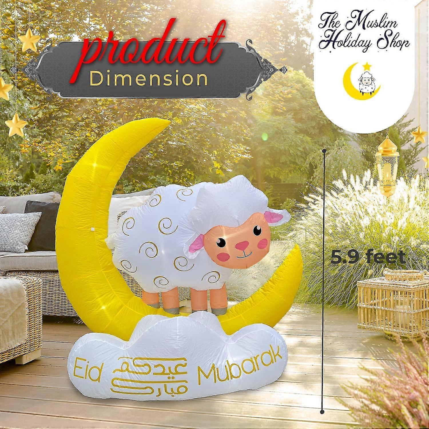 Jak Inflatable Eid Mubarak With Adorable Sheep For Celebrating Eid Al ...