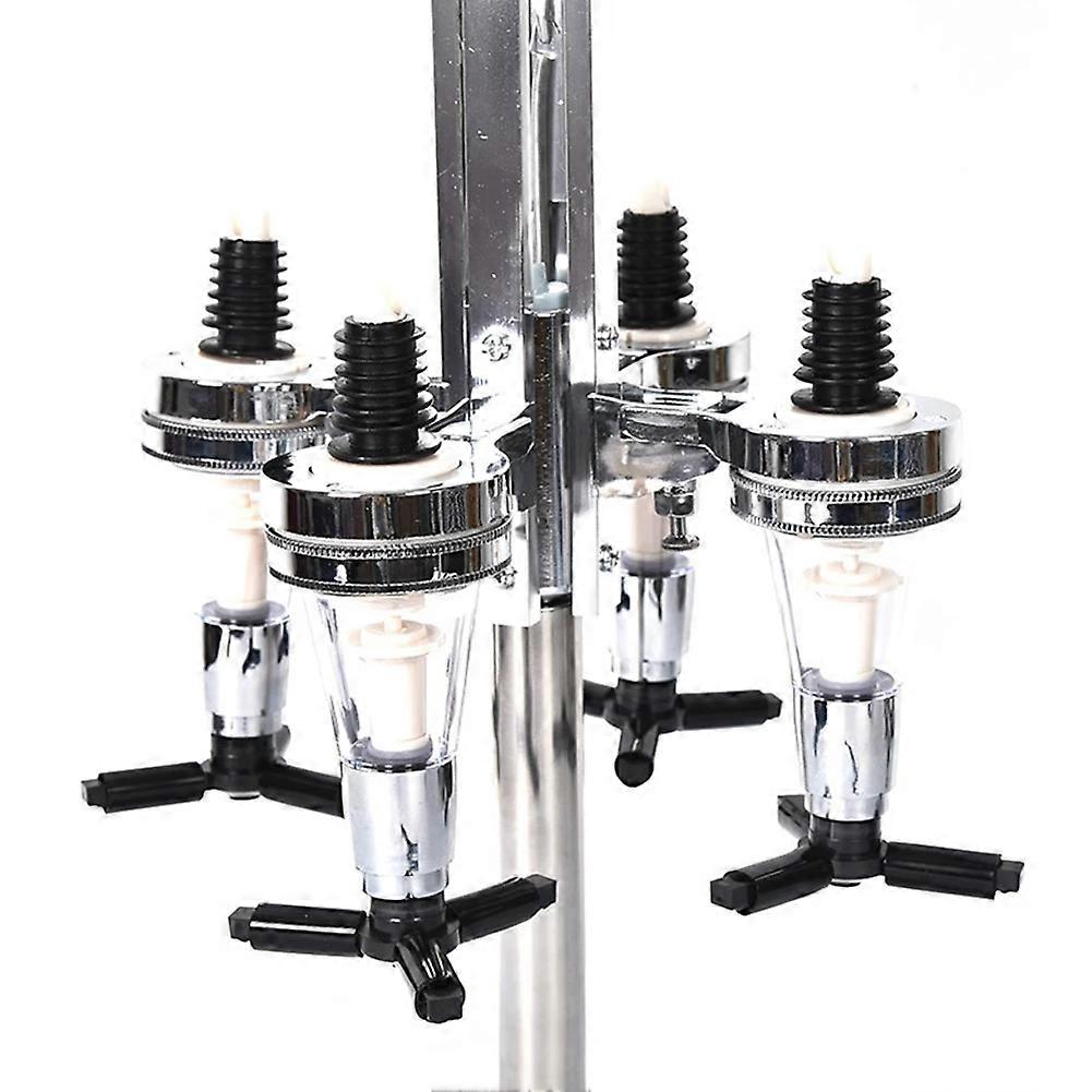 Wall Mounted Stand Rotary 4 Bottle Wine Beer Liquor Drinks Dispenser ...