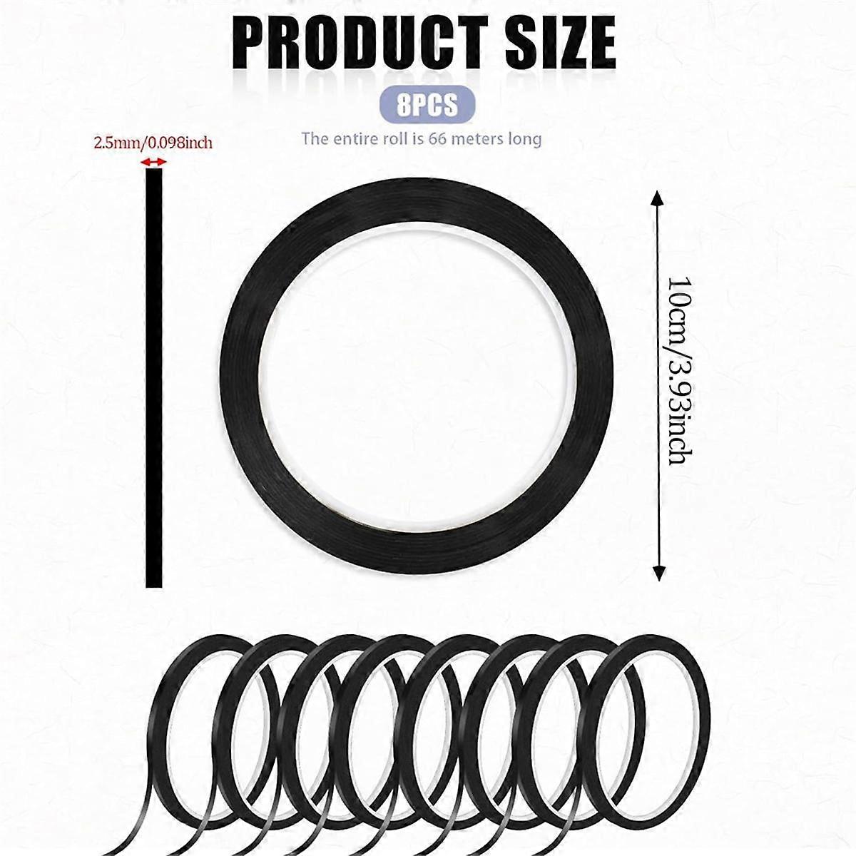 10 Rolls 1/8 Inch Whiteboard Tape Thin Tape for Dry Erase Board Self ...