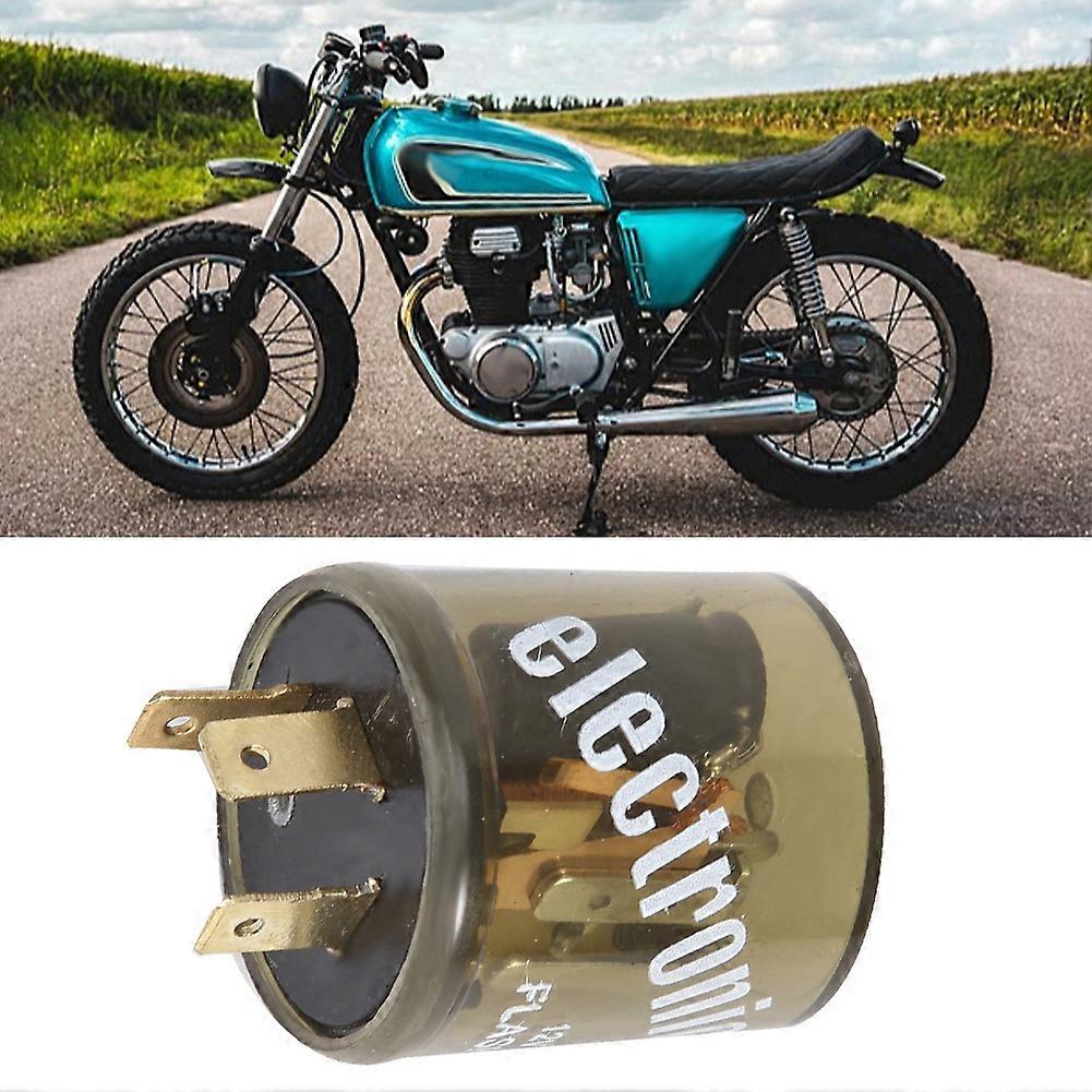 3-Pin 12V 20A Round Style Electronic Turn Signal LED Flasher Relay Fits ...