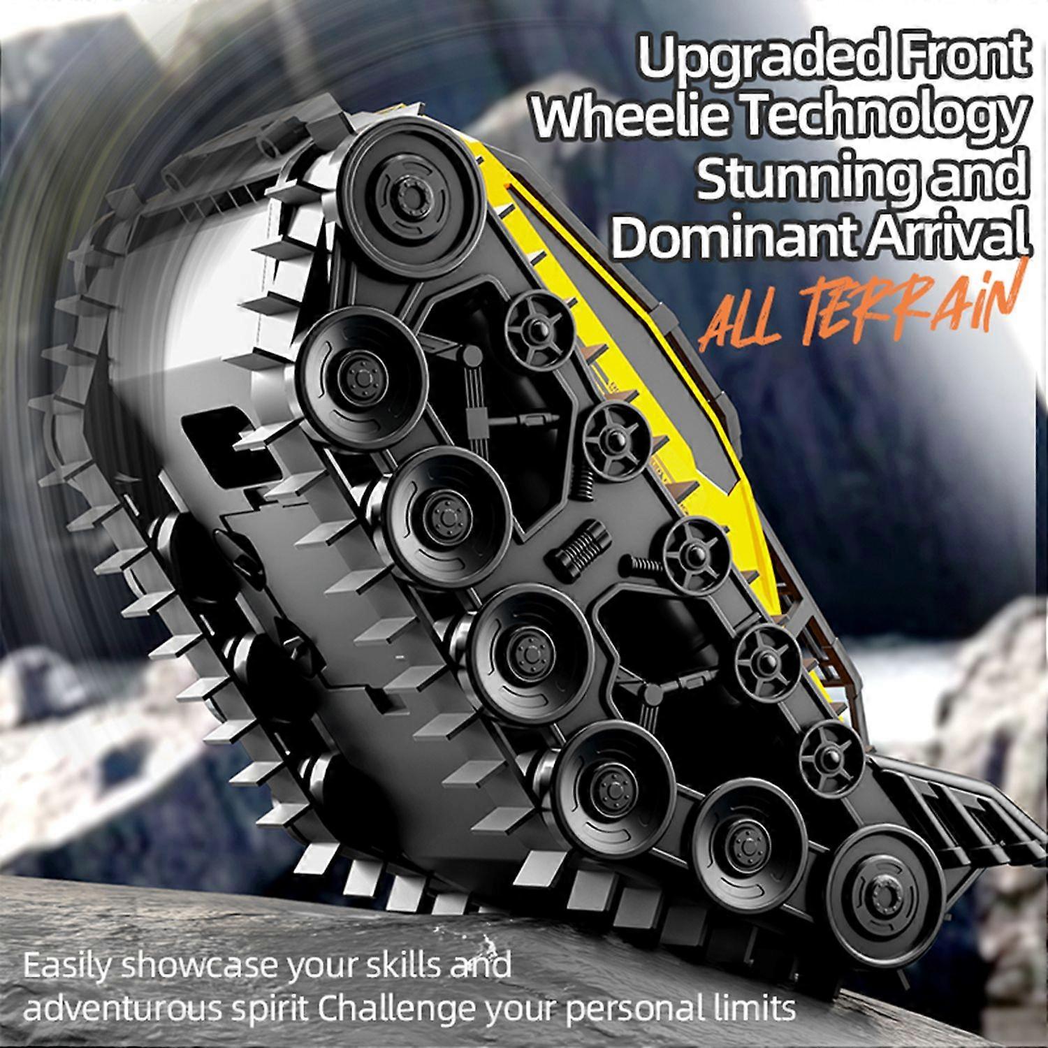 Amphibious 2.4GHz Remote Control Tank Waterproof All Terrain RC Stunt ...