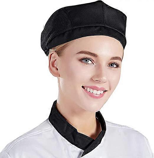 3-piece chef's hat with unisex mesh for the kitchen, catering and ...