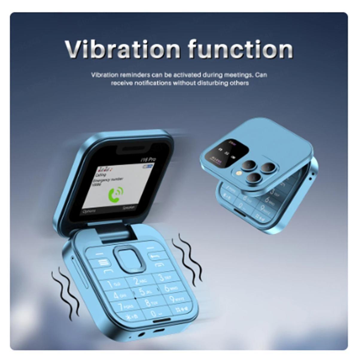 Mini Flip Mobile Phone FM Radio Voice Blacklist Speed Dial Vibration ...