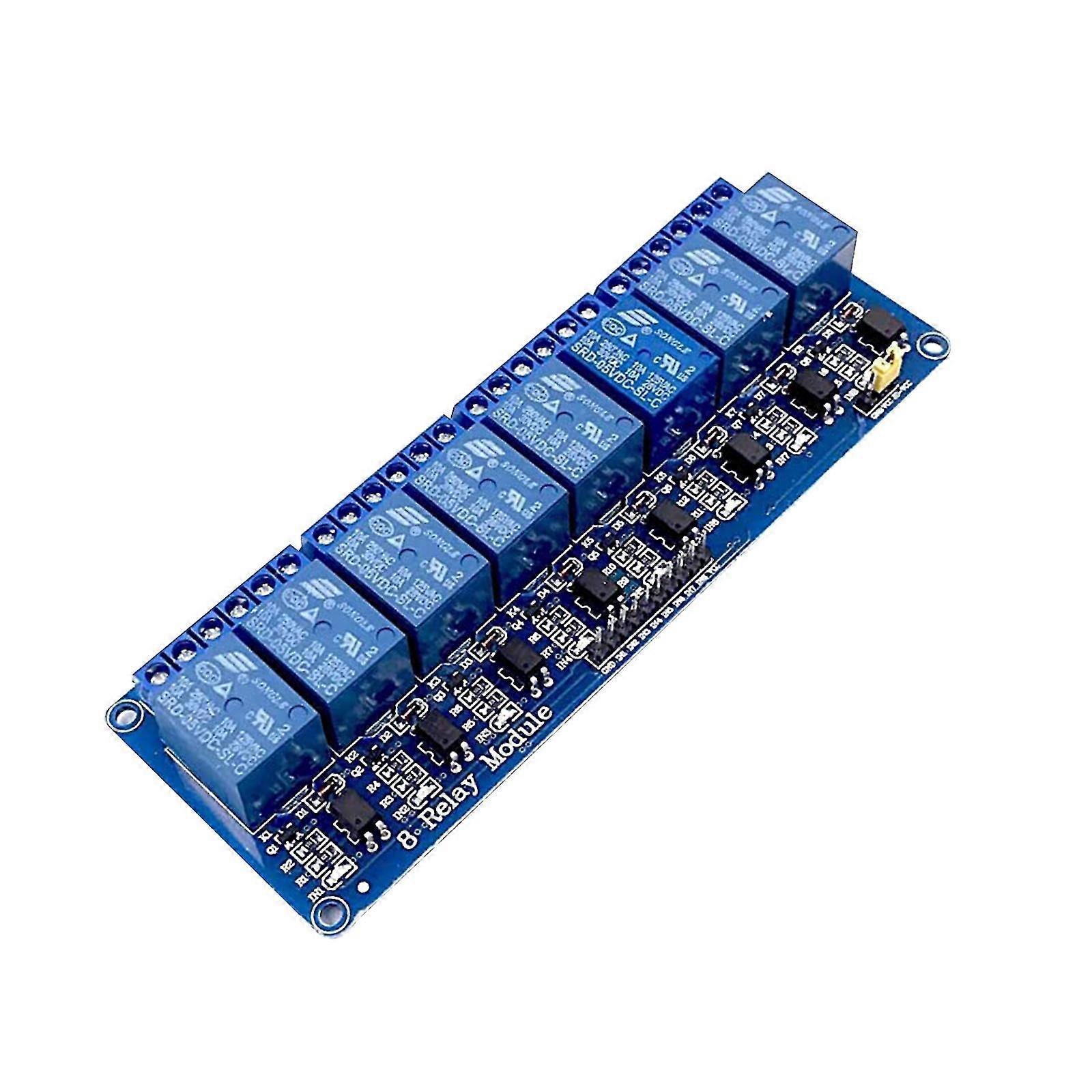 8 Channel Dc 5v Relay Module With Optocoupler Compatible With Arduino ...