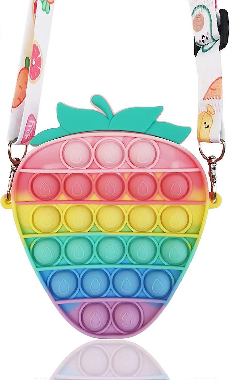 Pop Crossbody Purse It Fidget Toys for Girls, Relieve Stress Sillicone ...