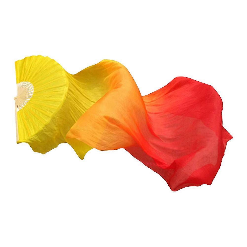 Folding Fan 1.2m Long Dance Fan Faux Silk Fan Square Dance Fan Yangko ...