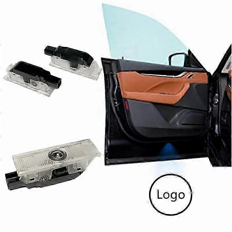 2pcs Led Car Door Logo Light Projector For Dodge Challenger Srt Demon ...