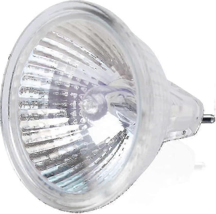 Set Of 8 Gu5.3 Mr16 20w 12v Warm White Halogen Bulb, Glass Cover ...