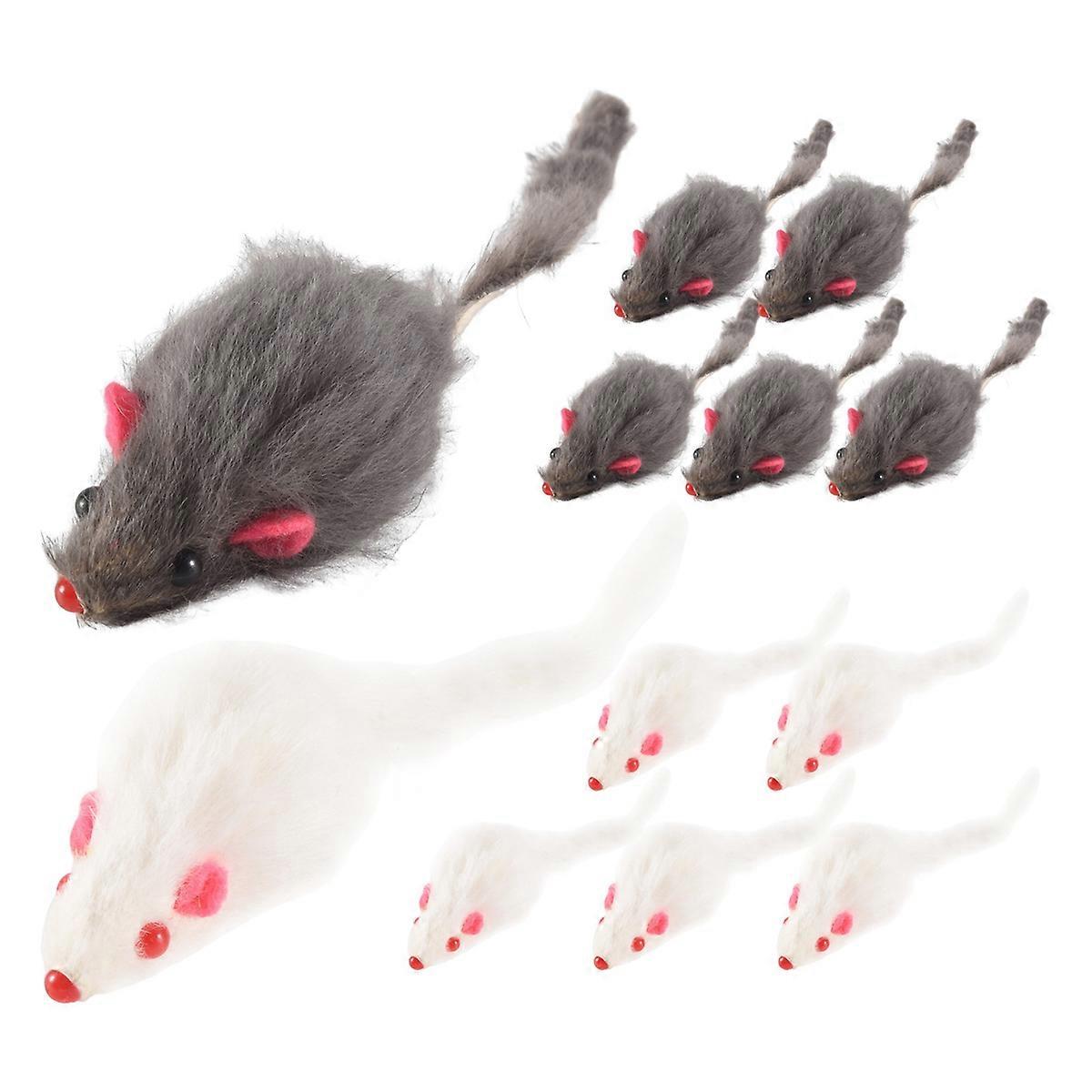 Real Rabbit Fur Mice Cat Toys Pet Toy Children'S Toys 12-Pack | Fruugo UK