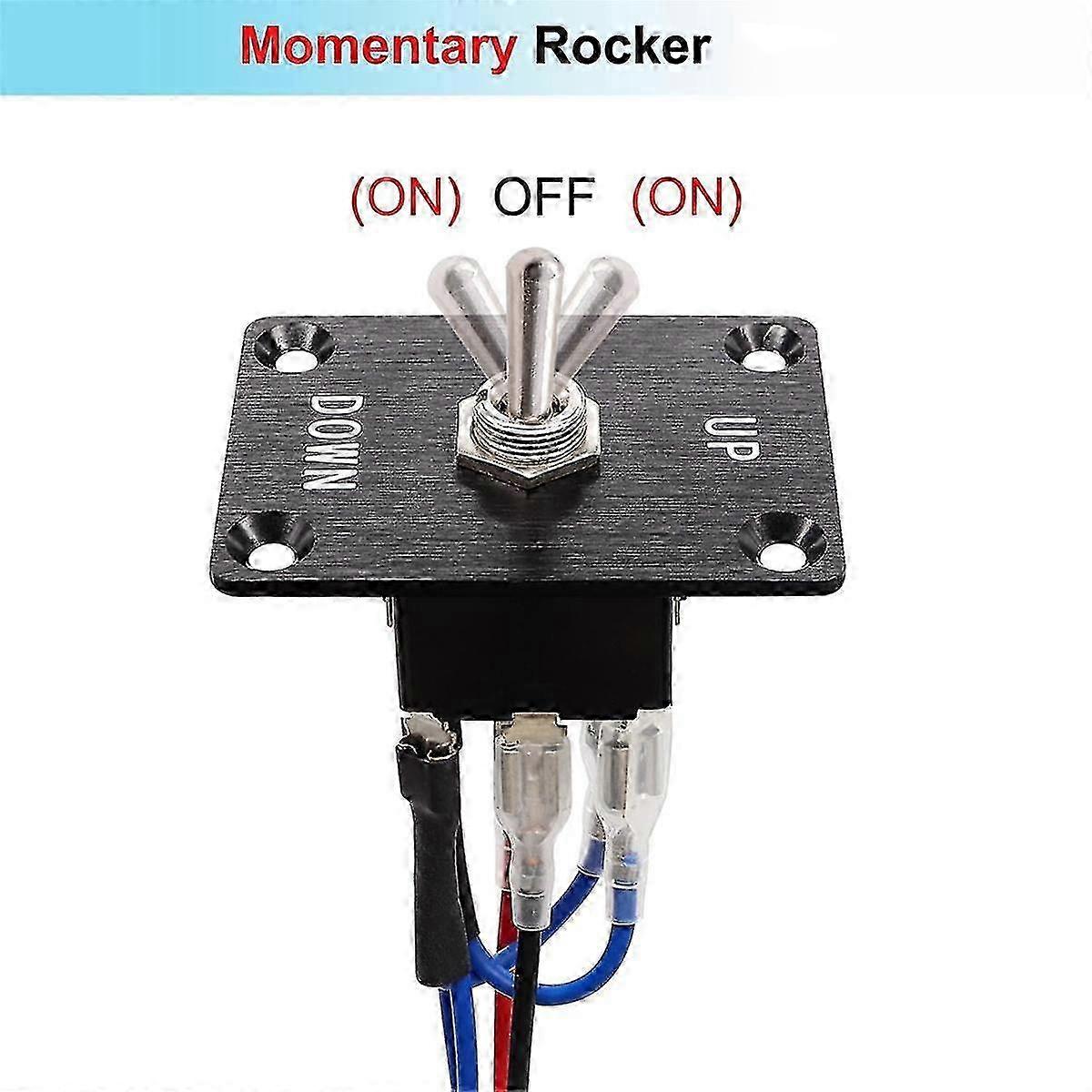 6 Pin Rocker Toggle Switch Momentary ON-Off-ON UP/Down Polarity Reverse ...