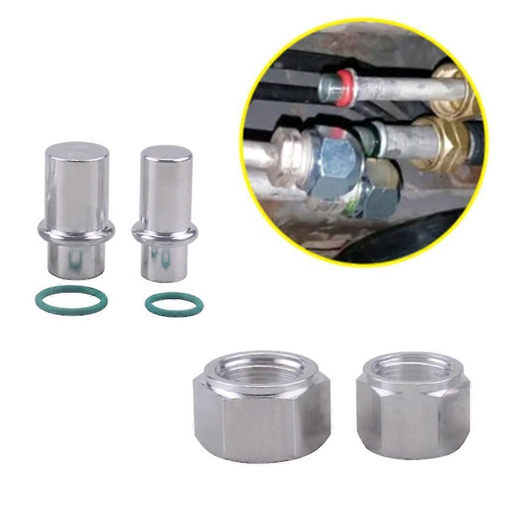 AC line block off kit for rear air conditioning system maintenance ...