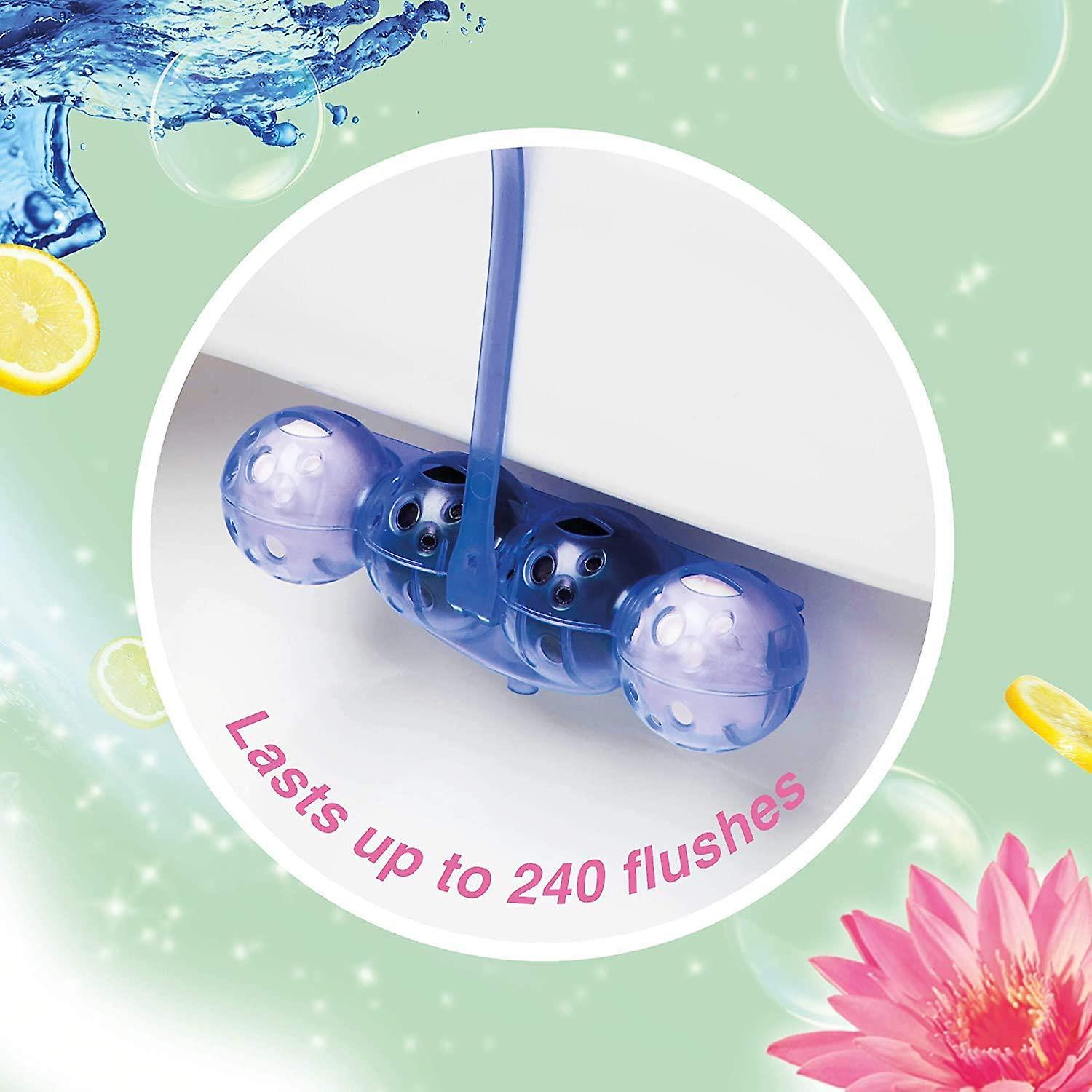 Bloo Colour Active Toilet Rim Block Blue Bleach Anti-Limescale 3 x 50g ...