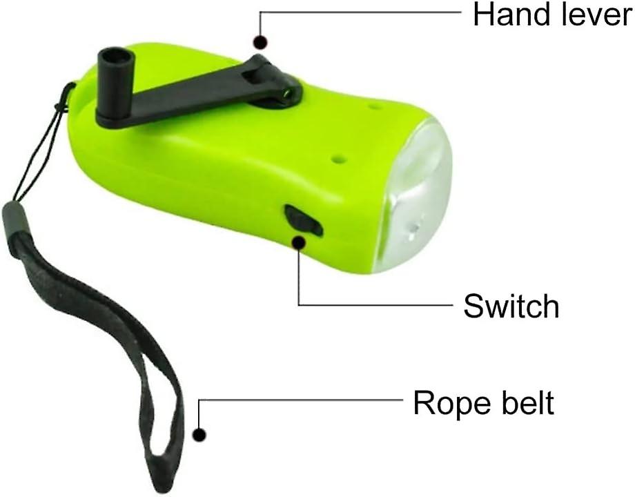 Solar Dynamo Torch, Hand Crank Rechargeable Flashlight, Portable Solar ...