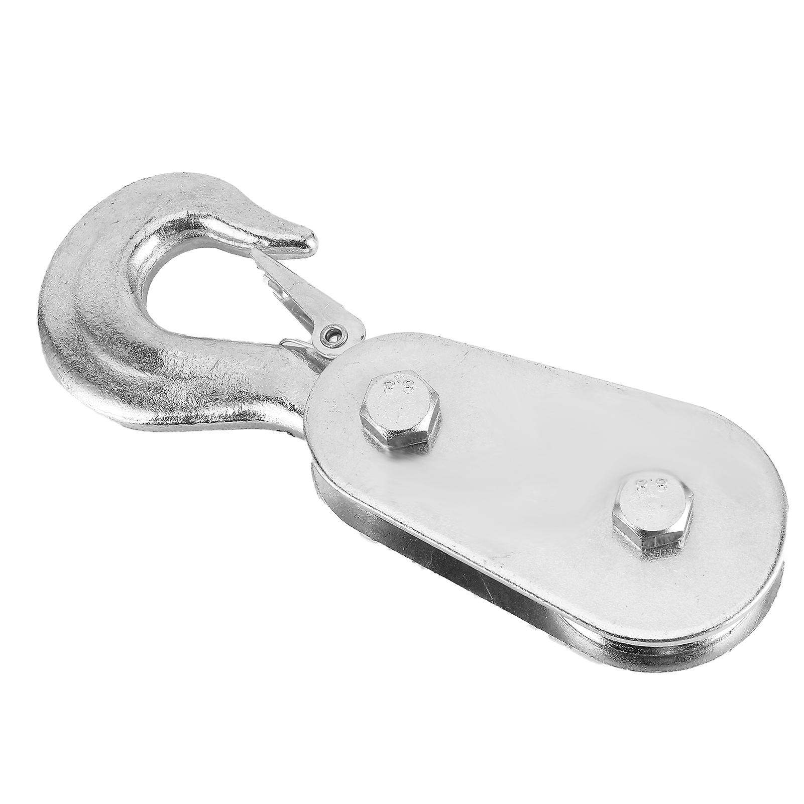 Pulley Hook,2 Ton Snatch Block Lifting Pulley Block Hoist Hook ...