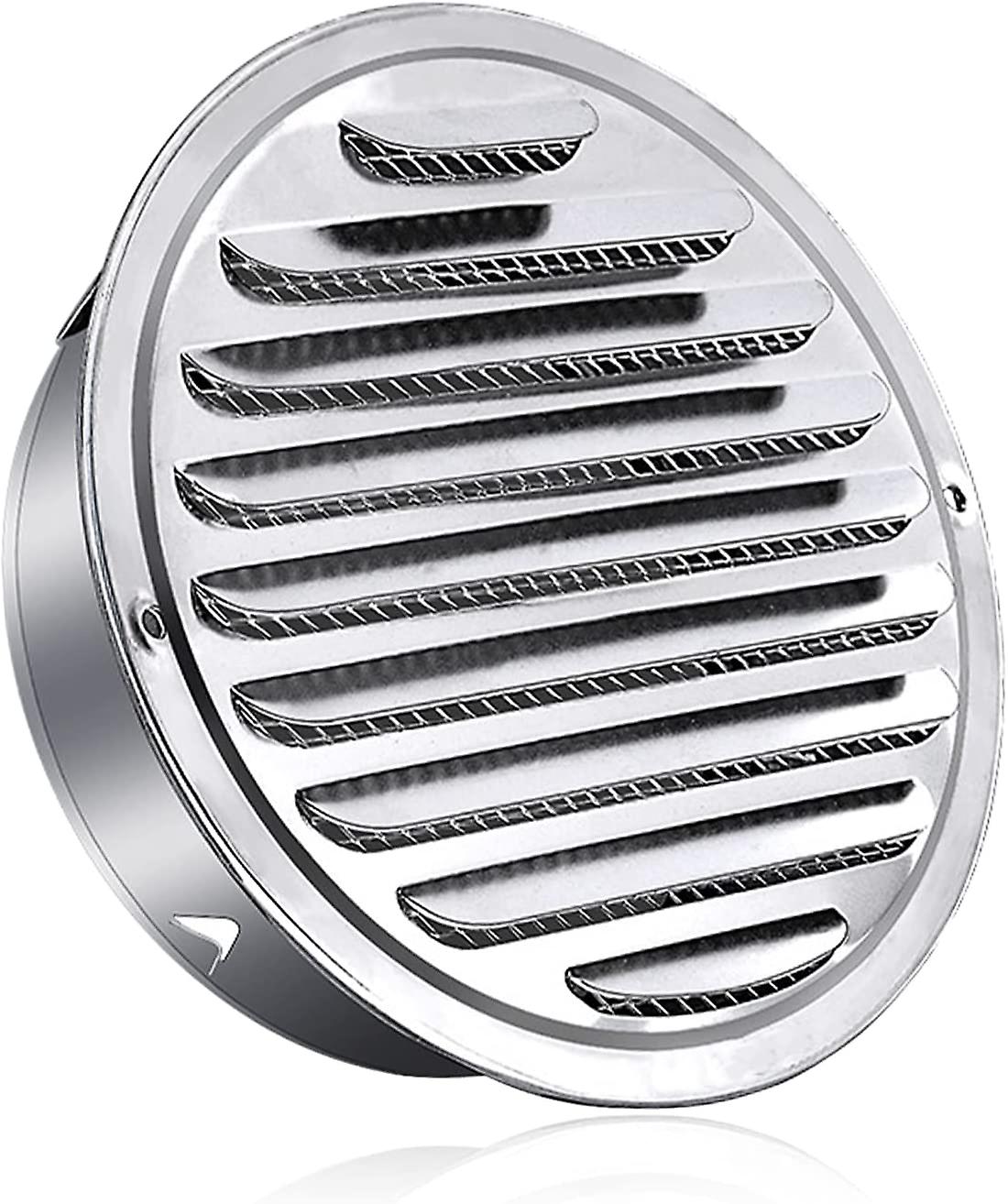 Round stainless steel ventilation grille 100 mm metal ventilation ...