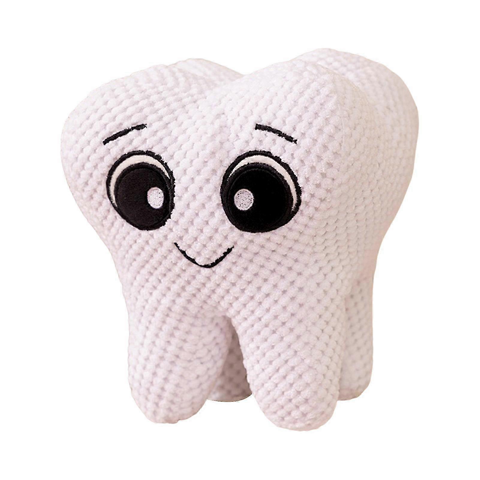 Cartoon Tooth Doll Stuffed Plush Tooth Shape Doll White Tooth Funny ...