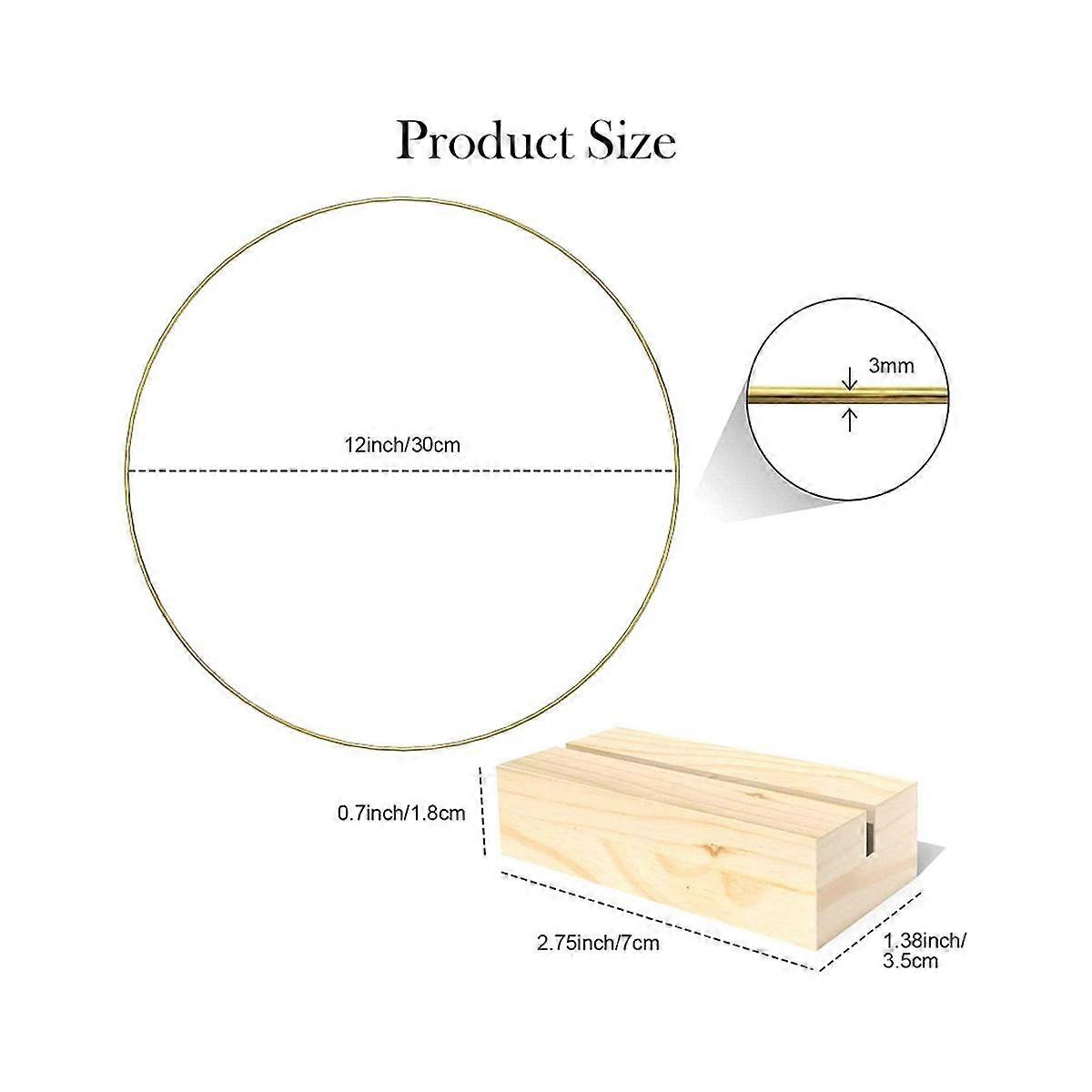 10 Pack 12 Inch Floral Hoop Centerpiece with Stand for Table Metal ...