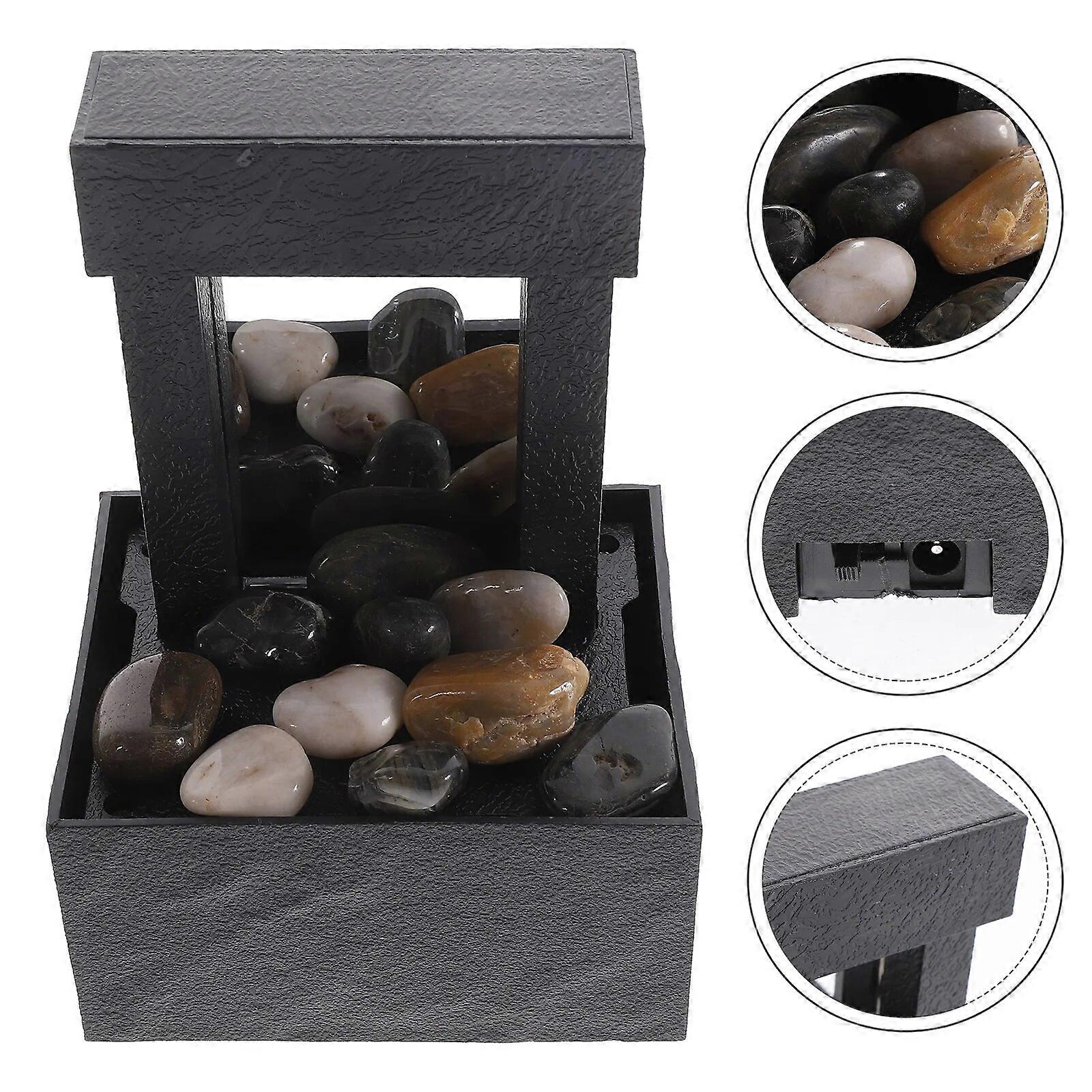 Table Top Water Fountain Indoor Small Work Desk Desktop Waterfall ...