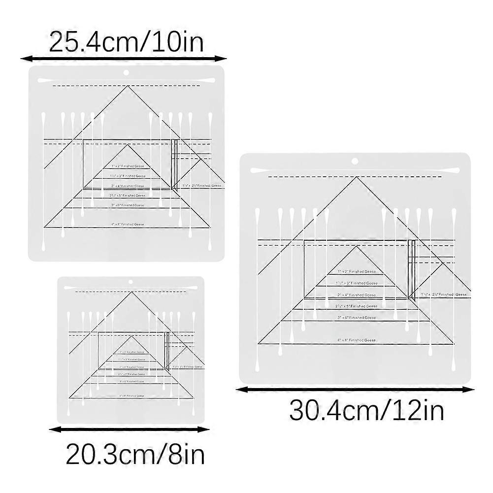 Ultimates Flying Geese Ruler Multipurpose Sewing Tool for Household ...