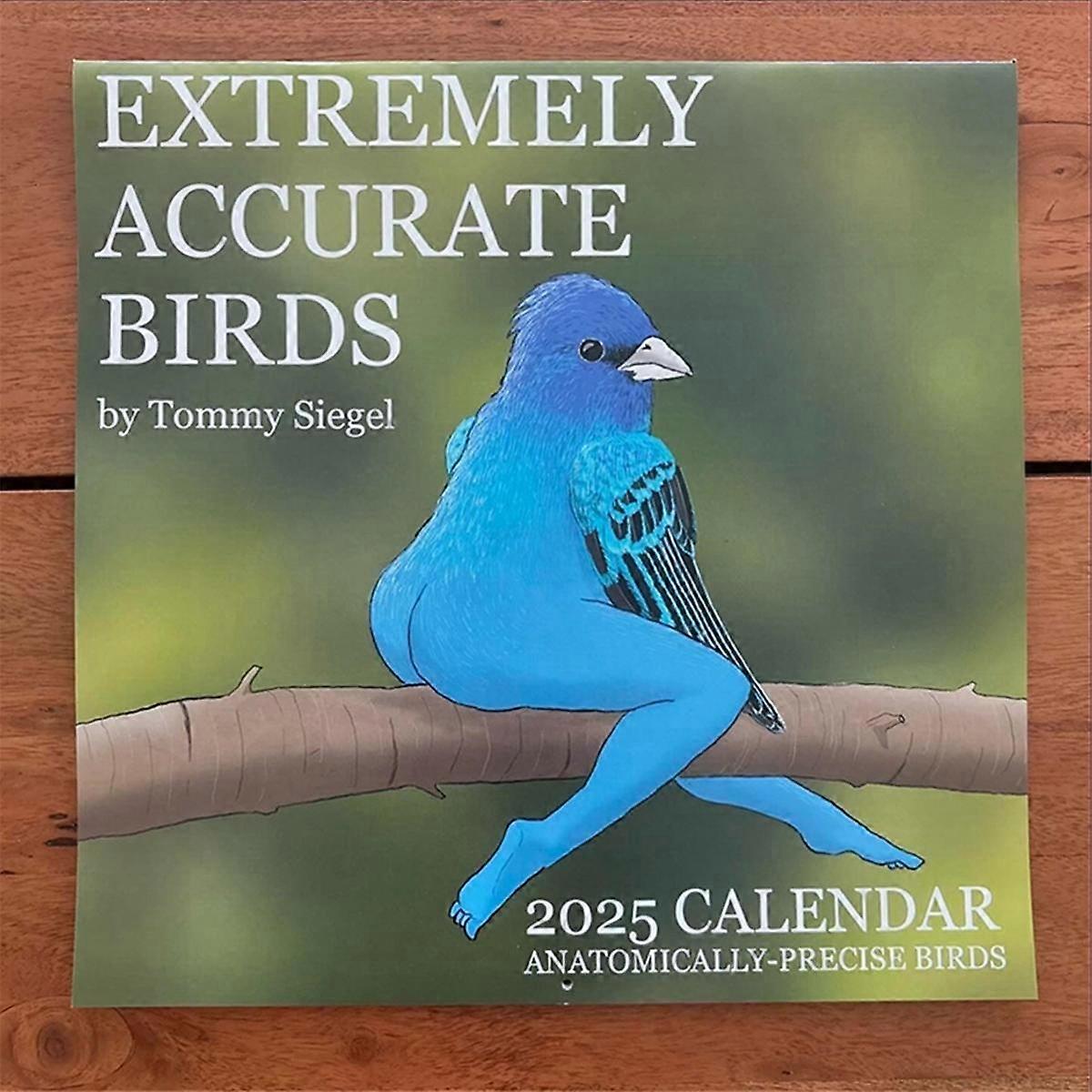 2025 Extremely Accurate Birds Calendar Decorative Wall Monthly Calendar ...