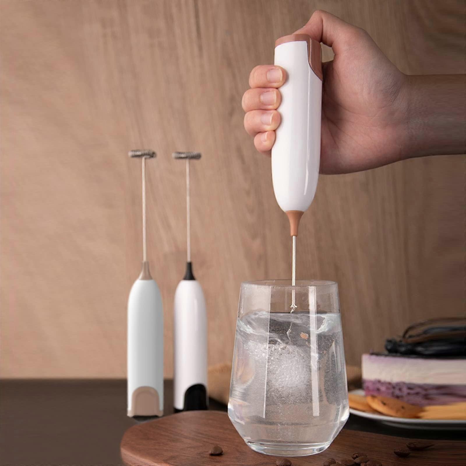 Milk Frother, Handheld Foam Maker for Cappuccino, Electric Whisk Drink ...