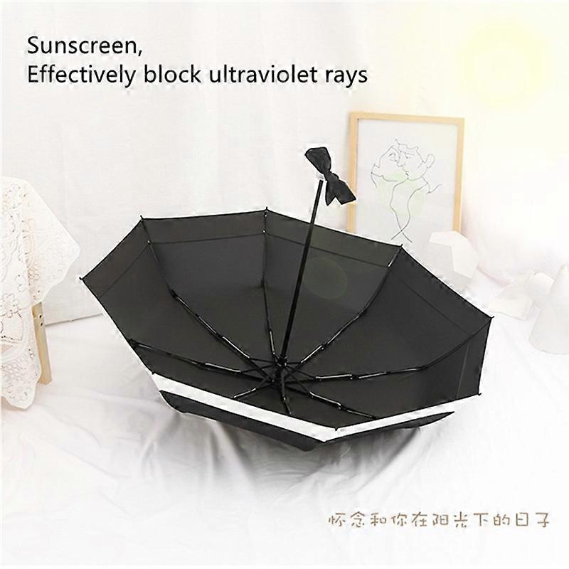 Umbrella French Hepburn Black and White Double Color Umbrella Gifts ...
