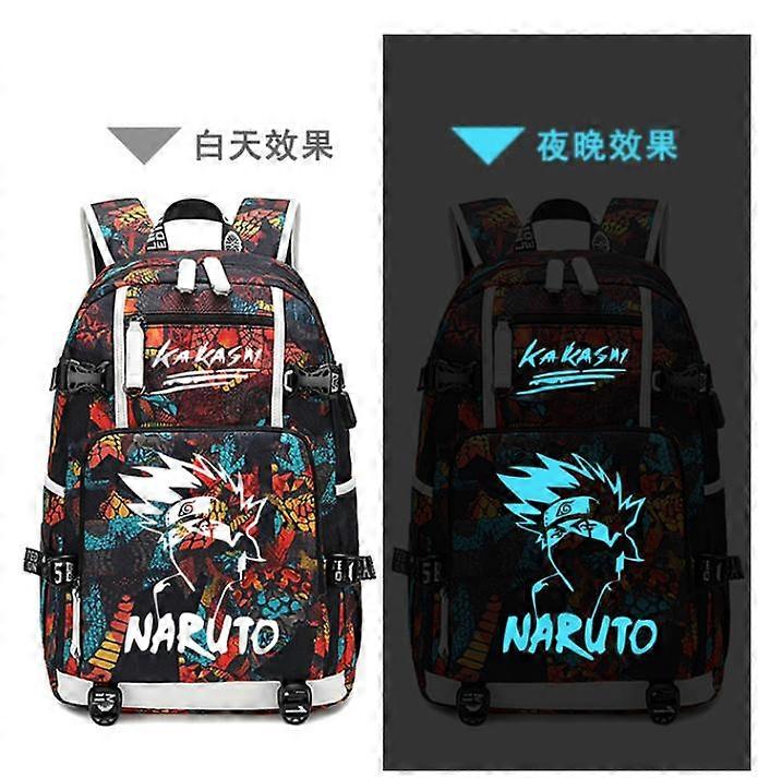 NARUTO Hokage Sharingan Backpack Luminous Backpack Ninja Narutoes ...