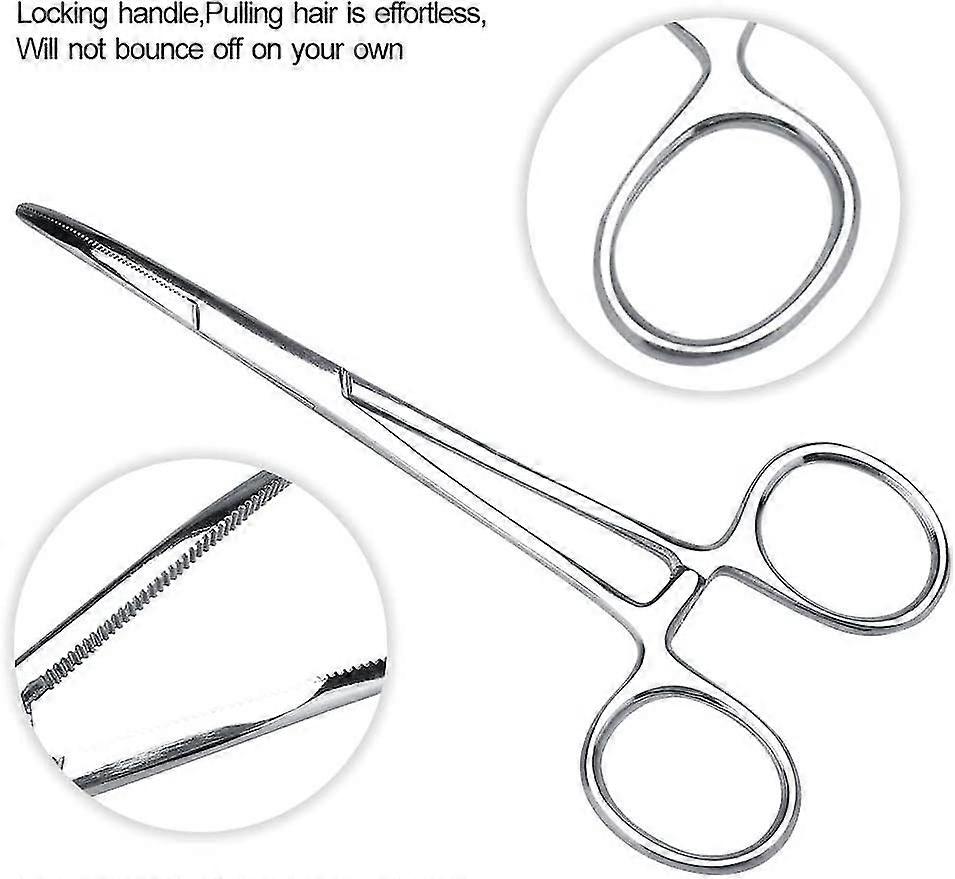 Pet Ear Locking Forceps Dog Ear Hair Extractor Groomers Scissor Dog ...