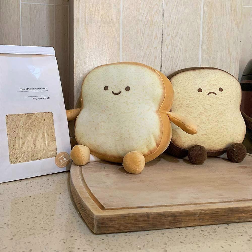 Toast Bread Pillow Funny Food Plush Toy Pillows Small Cute Stuffed ...