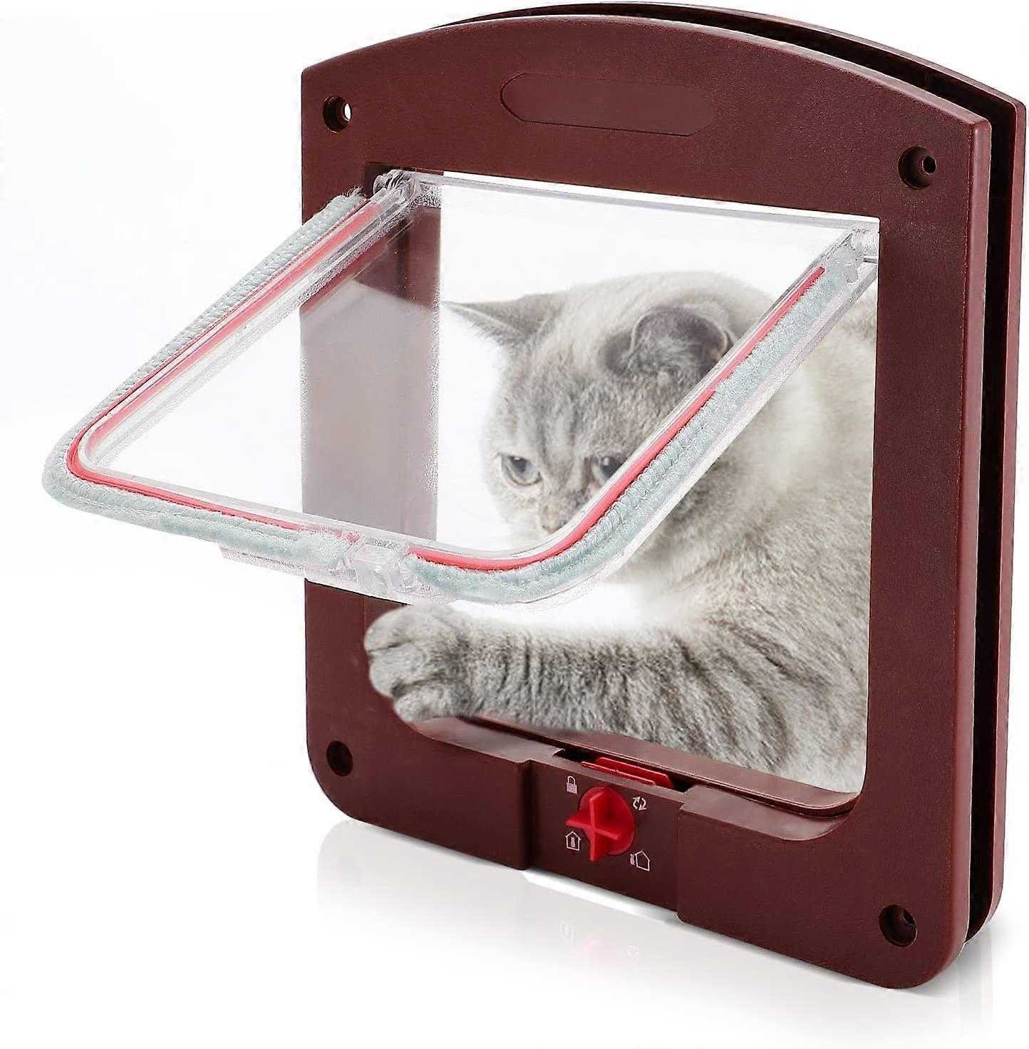 Cat Flap 22.4 x 20.3 x 3cm Dog Flaps Pet Door With Tunnel Cat Door ...