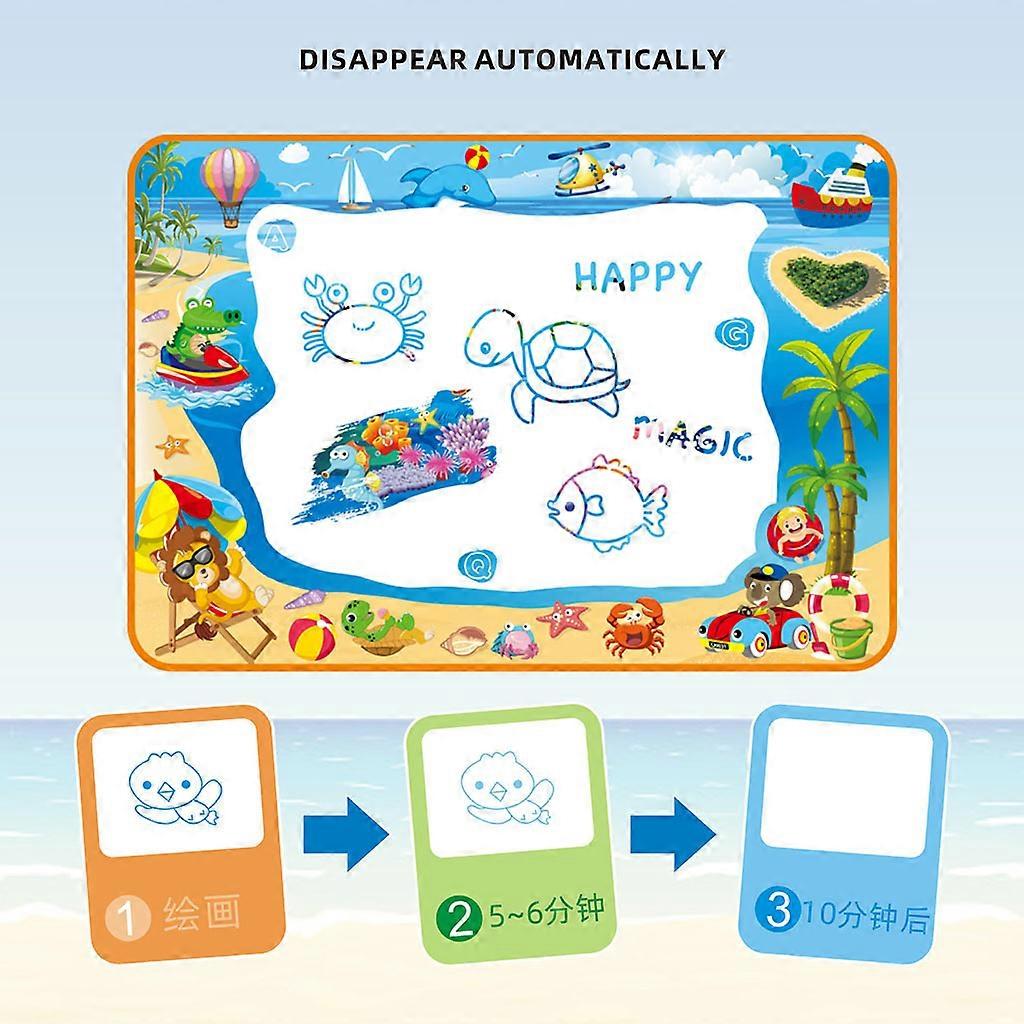 Writing Magic Doodle Mat Drawing Water Pen Painting Board Kid Boy Girl ...