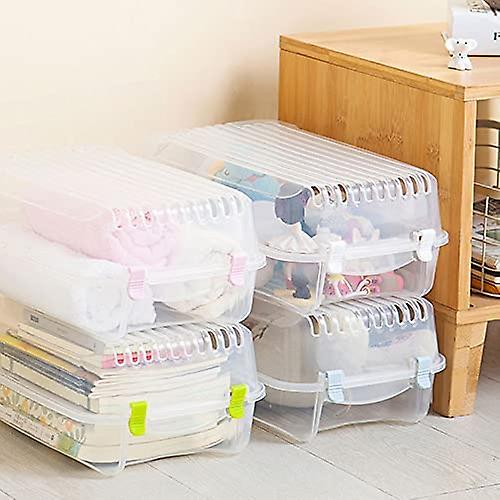 Shoe Boxes, Stackable With Plastic Connectors, Foldable, Transparent ...