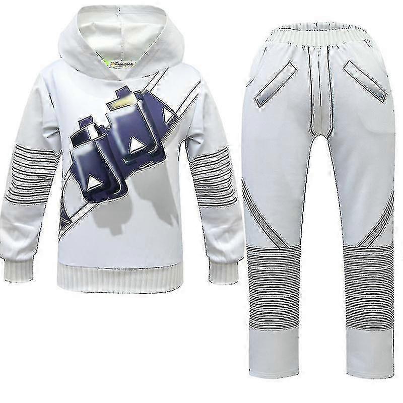 Marshmallow Dj Cosplay Costume Hoodie + Pants + Headgear Outfits Set ...