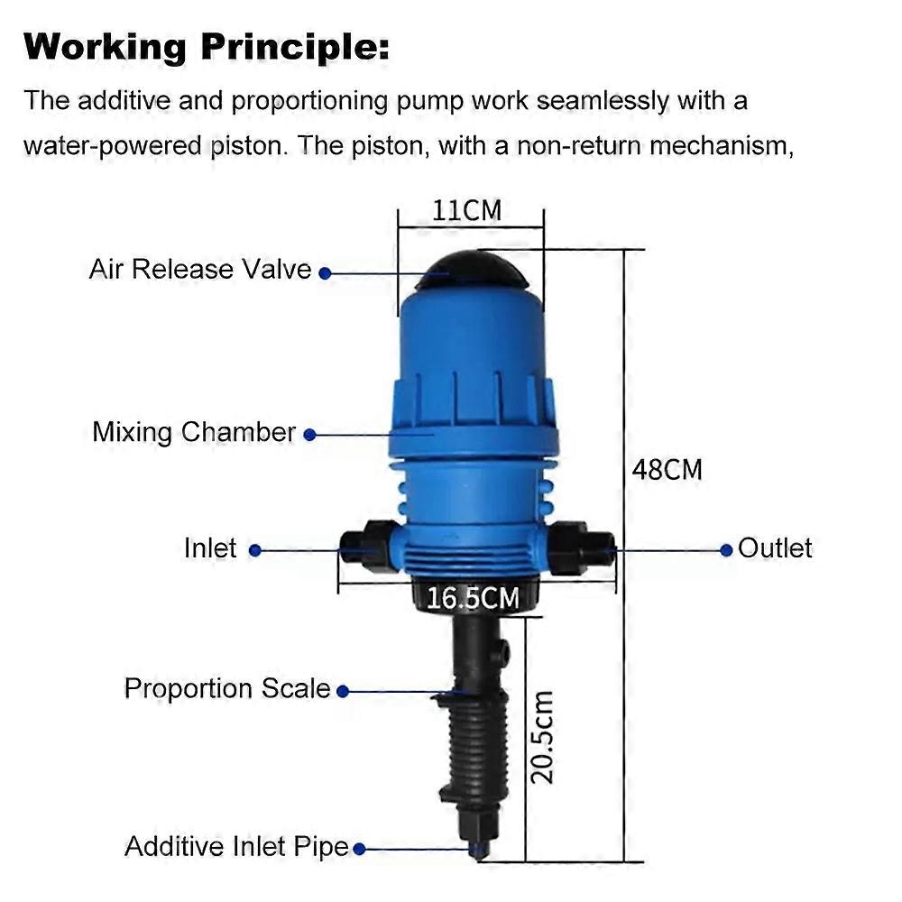 Adjustable Automatic Proportioning Dosage Pump Fertilizer Injector ...