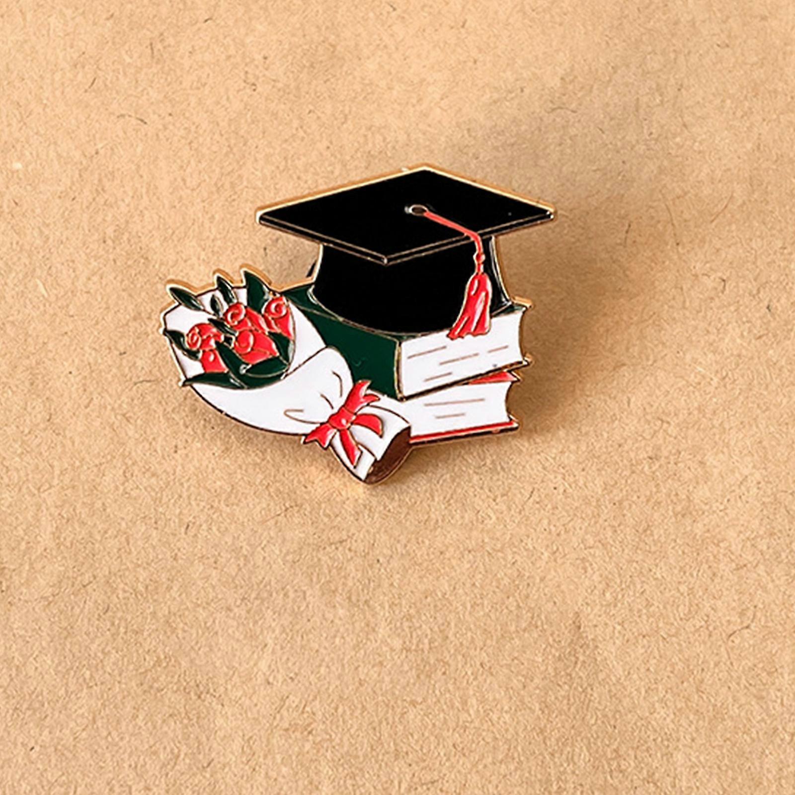 Graduation Hat Lapel Pin Gift for Student, Graduate Enamel Lapel Pin ...