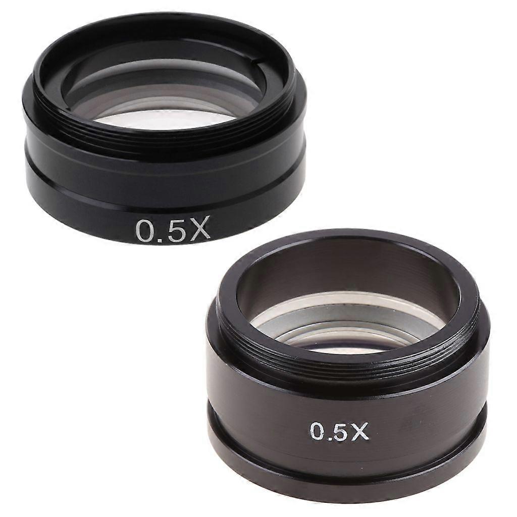 C-MOUNT 0.5X Barlow Lens Trinocular Stereo Microscope Auxiliary ...