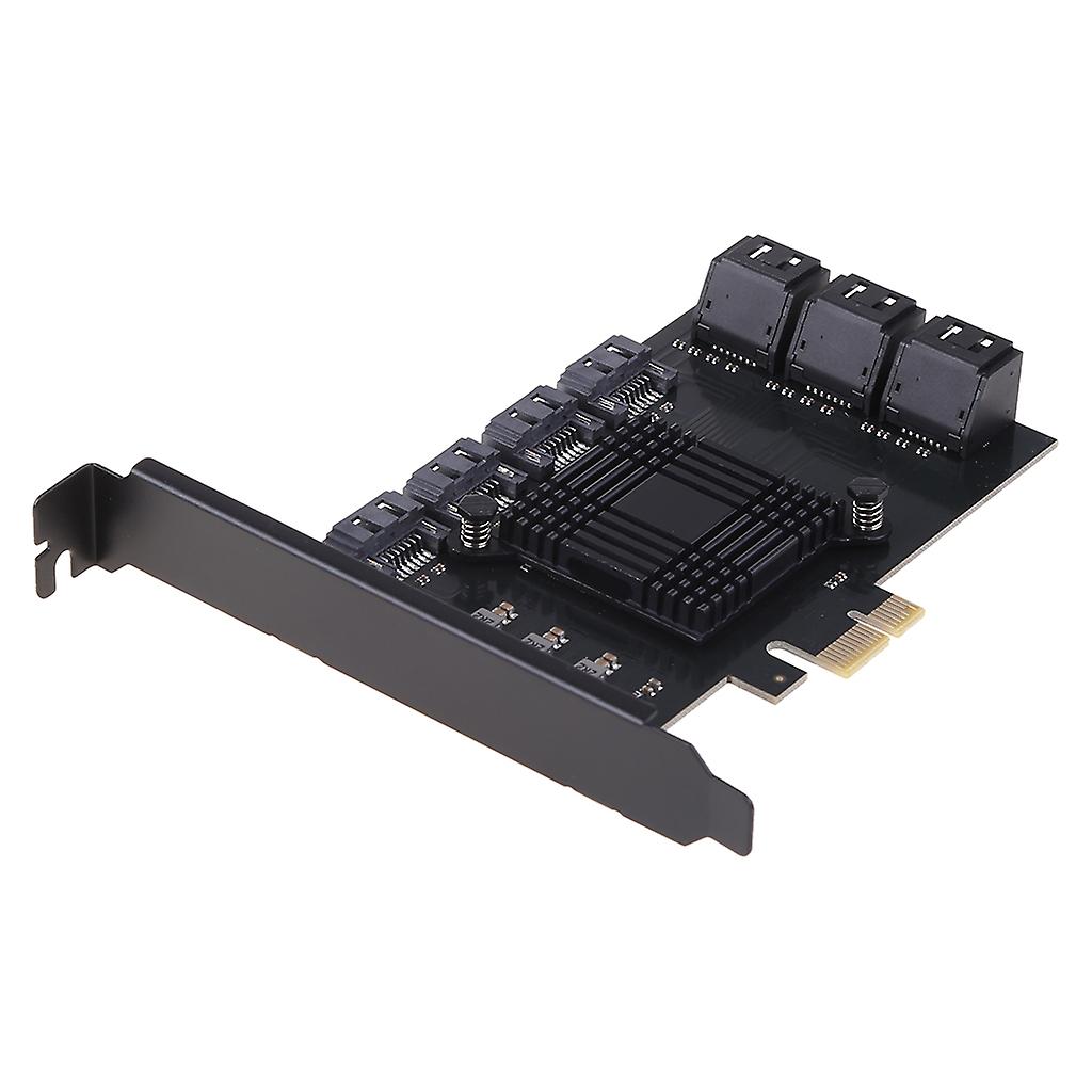 10 Ports SATA3.0 PCIE Riser Card SATA Adapter Card Gold-plated Design ...
