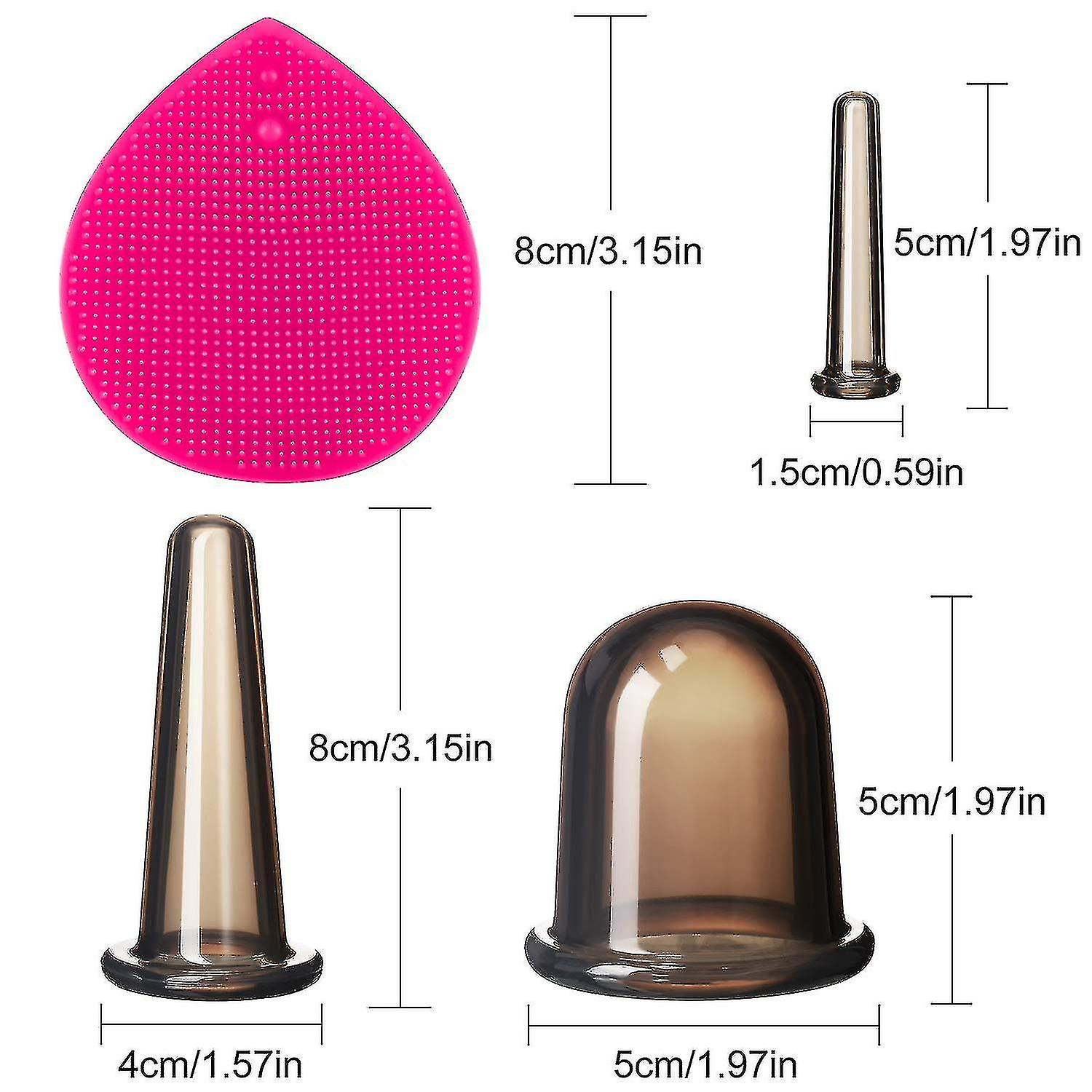 Face Cupping Set For Face And Eyes Cupping Massage | Fruugo UK